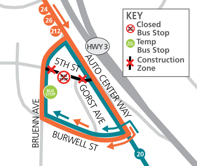 Rider Alert: UPDATE – West Bremerton Transit Center Bus Stop ...