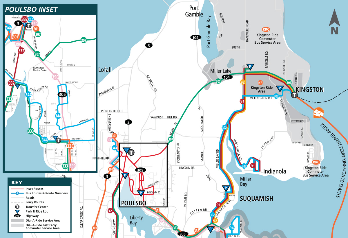 North Kitsap System Map | Kitsap Transit North Kitsap System Map | Kitsap Transit